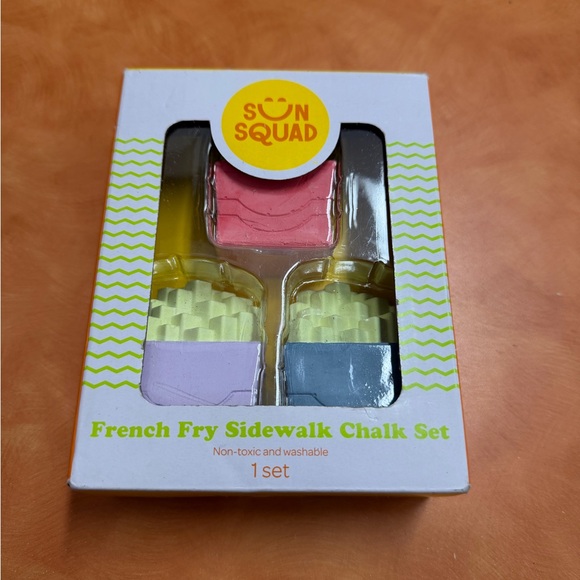 Sun Squad | Toys | Sun Squad French Fry Sidewalk Chalk Set Multicolor ...